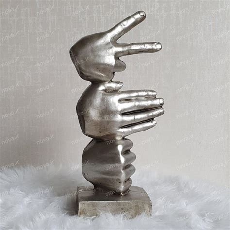 مشخصات و قیمت خرید مجسمه دکوراتیو سنگ کاغذ قیچی