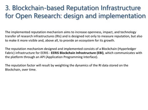 Building A Blockchain Based Reputation Infrastructure For Open Research