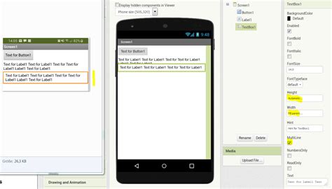 Impossible Text Longer Than One Line Mit App Inventor Help Mit App