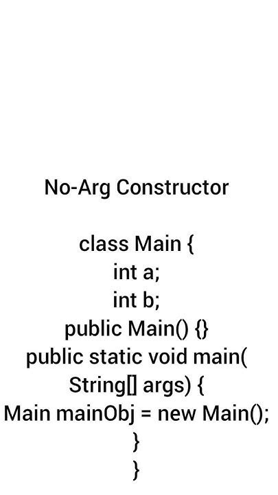 No Arg Constructor Java Constructor Tech Iq Lab Shorts Java