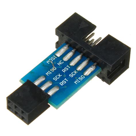 10 Pin To 6 Pin Isp Adapter Board Male And Female Connector