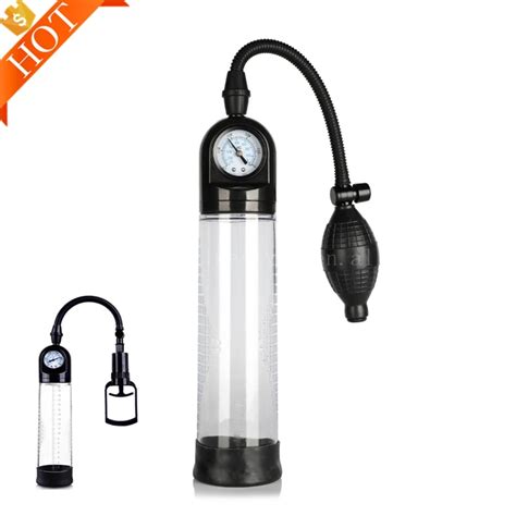 Dildo Enlargement Device Vacuum Meter Pussy Enlargers Pressure Gauge With Antomatic Air Hand