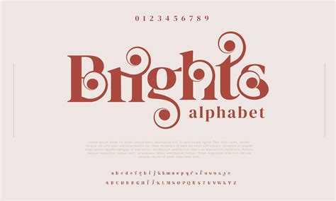 Brights Swash Ligature Luxury Alphabet Abstract Font Typeface Vector Art At Vecteezy