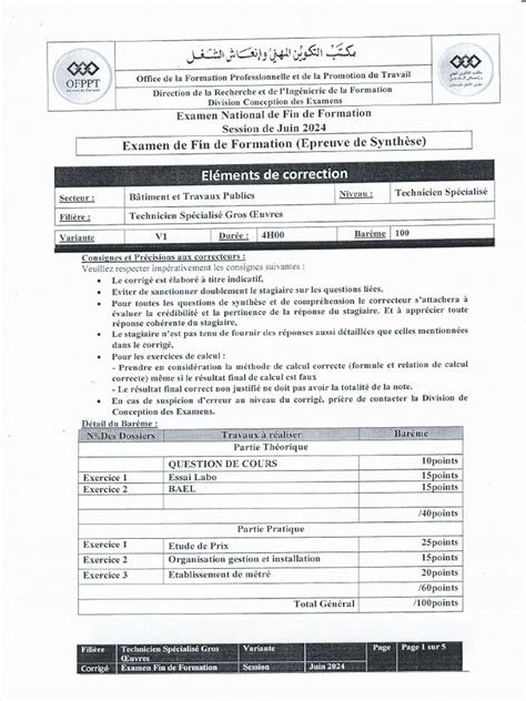 Correction Eff Tsgo 2024 V1 V2 Pdf
