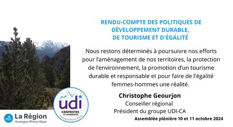 Rendu Compte Des Politiques De Développement Durable De Tourisme Et D
