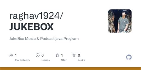 GitHub Raghav JUKEBOX JukeBox Music Podcast Java Program