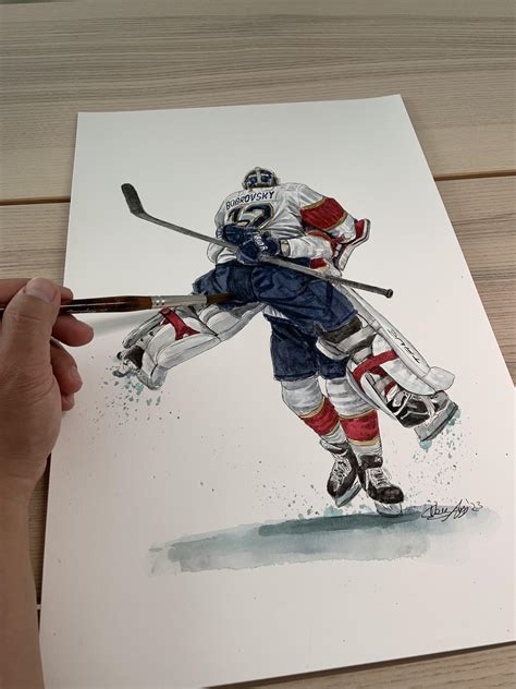 As Requested By My Panthers Fans Heres My Latest Watercolour Sketch