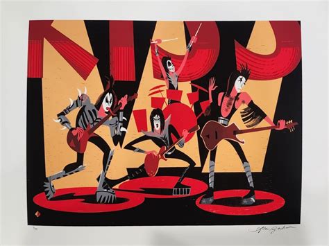 Rock And Roll All Night Kiss Limited Edition By Alan Bodner Id