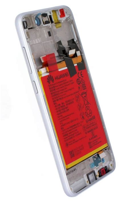 Huawei P Lite Pra L Lcd Display Module Incl Frame Small Parts Battery White