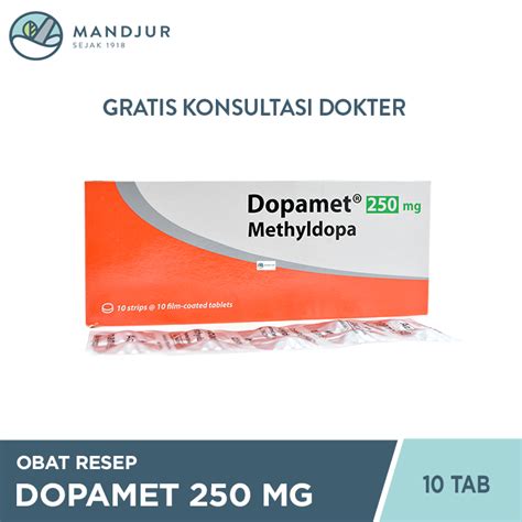 Jual Dopamet 250 Mg 10 Tablet Shopee Indonesia