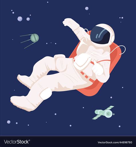 astronaut floating in space