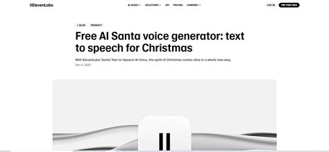 Create Realistic Santa Claus Voice Online Free