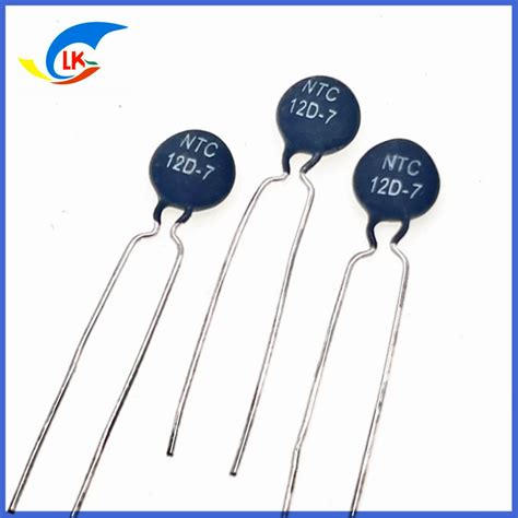 MF72 Series NTC Power Type Thermistor 12 Ohm 1 5A 7mm 12D 7 Inrush