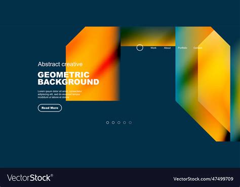 Triangles With Fluid Gradients Abstract Landing Vector Image