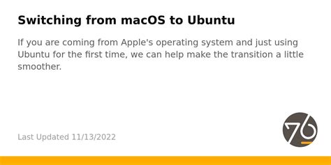 Switching From Macos To Ubuntu System76 Support