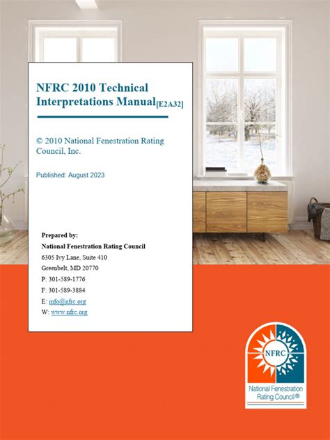 Nfrc 2010 Technical Interpre Pdf Window Door