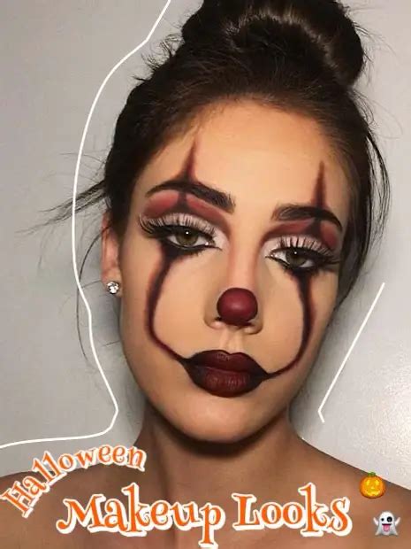 Scary Clown Makeup Ideas Female Black Haircuts Easy Step By Saubhaya Makeup