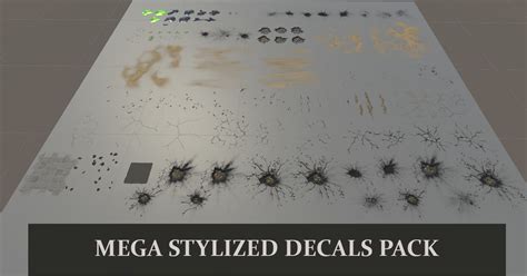 Stylized Mega Decal Pack 160 2d 텍스처 및 소재 Unity Asset Store
