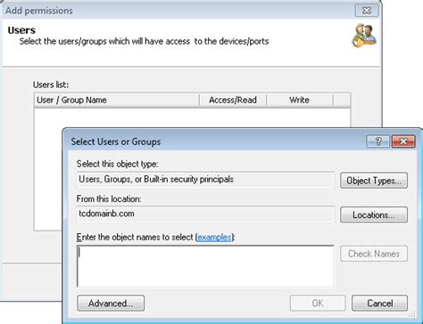 Configuring Access Permissions For Specific Devices