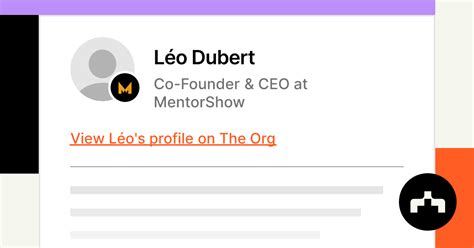 Léo Dubert Co Founder And Ceo At Mentorshow The Org