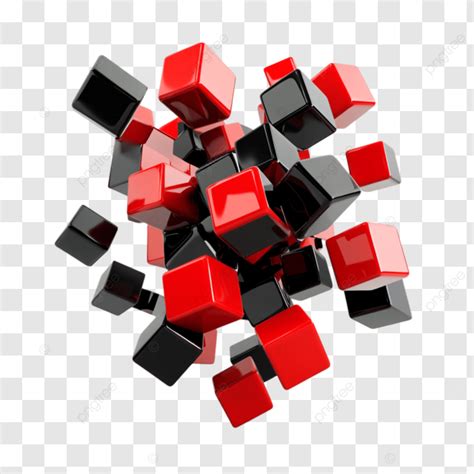 Exploding Red And Black Cubes 3d Cubes Abstract Art Geometric Shapes Exploding Red And Black Cubes 3d Cubes Abstract Art Geometric Shapes