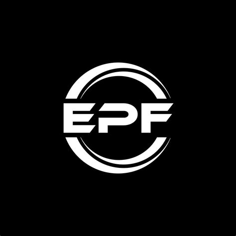 Epf Letter Logo Design In Illustration Vector Logo Calligraphy