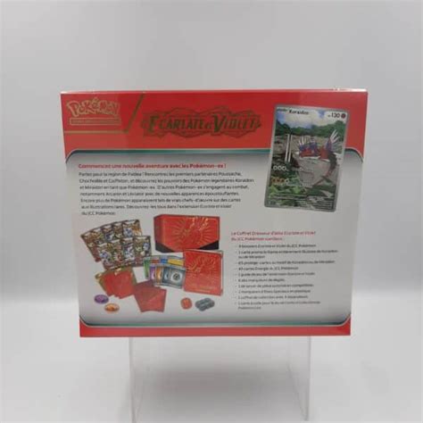 ETB Coffret Dresseur délite cartes Pokemon Ecarlate et Violet Miraidon AtouGeek