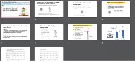 Ks4 Density Required Practical Teaching Resources