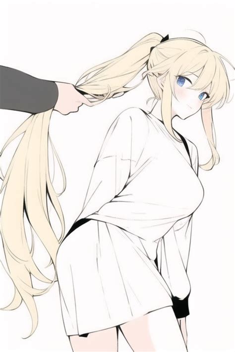 Novelai haircut on Twitter 髪を掴まれているのも好き