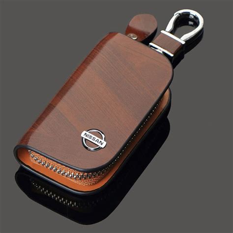 Capa Chaveiro Bolsa Suporte Chave De Carro De Couro Para Nissan Sentra TIDA TEANA X TRAIL