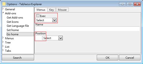 Set Home Go Home Default Not Set · Issue 324 · Tablacus
