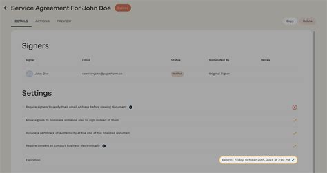 What Does A Document S Status Mean In Papersign Paperform Help Center