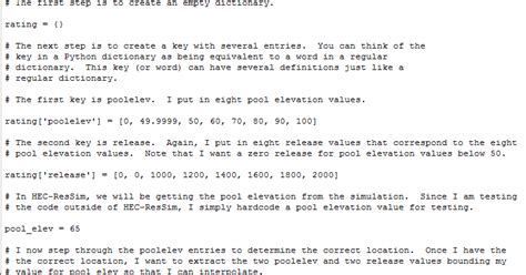 Python Dictionary Example For Determining A Flow Value Based On A Pool