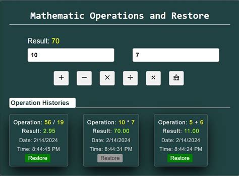 Jobayer Ahmed On Linkedin A Simple React Project That Allows Users To Perform Basic Mathematical