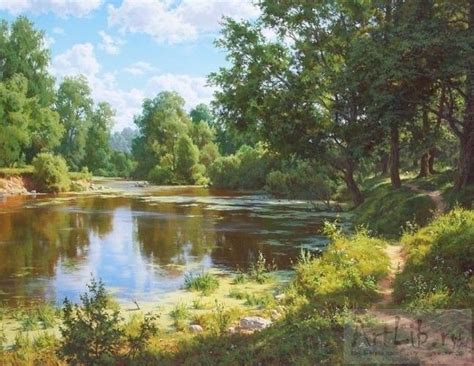 Художник Сергей Басов пейзажи Arte Da Paisagem Pinturas Da Natureza