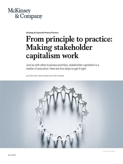 Mckinsey Articles On Stakeholders And Purpose Pdf Employment