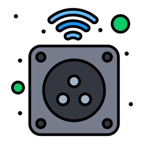 Icono De Toma De Corriente Flatart Icons Lineal Color