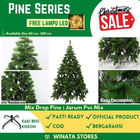 Jual Pohon Natal 1 Meter 1 2 Meter 1 2 M 120 Cm 4Ft Jarum Pinus