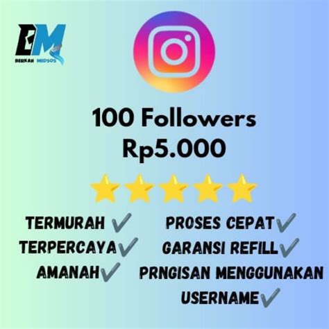 Jual Ig Follower Paling Murah Permanen Garansi High Quality Proses
