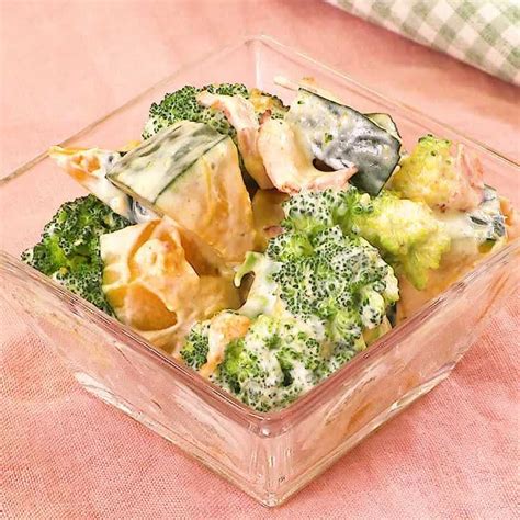 ちょっとした1品に！ ブロッコリーとかぼちゃのクリームチーズ和えのレシピ動画・作り方 Delish Kitchen
