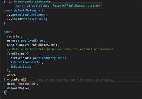 Ts Simple Defaultvalues Record Not Assignable To Unpacknestedvalue · React Hook Form