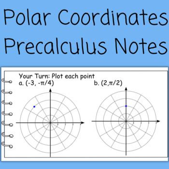 Polar Coordinates Precalculus Notes Homework And Notes With Google Slides