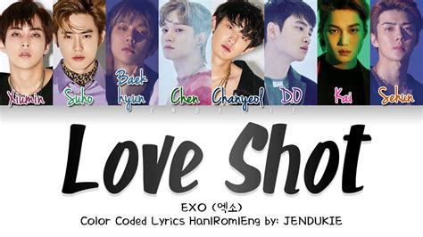 Exo 엑소 Love Shot Color Coded Lyrics Hanromeng Jendukie