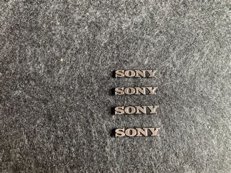 4 X SONY Lautsprecher Aufkleber Sticker Audio - Aluminium Emblem EUR 6 ...