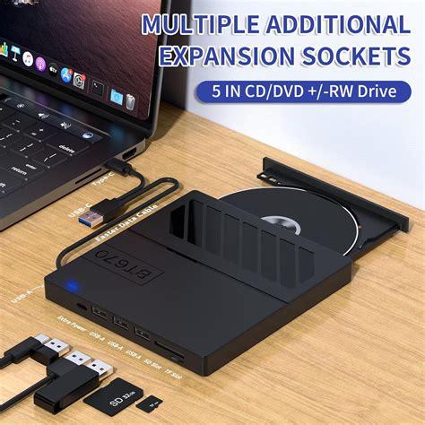 Unidad externa de CDDVD para laptop en USB ultrafina portátil reproductor de CDDVD tipo