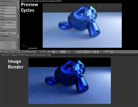 cycles render x cycles preview brightness difference lighting and
