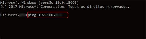 Verificando O Status De Comunicação Usando O Comando Ping Ajuda Do
