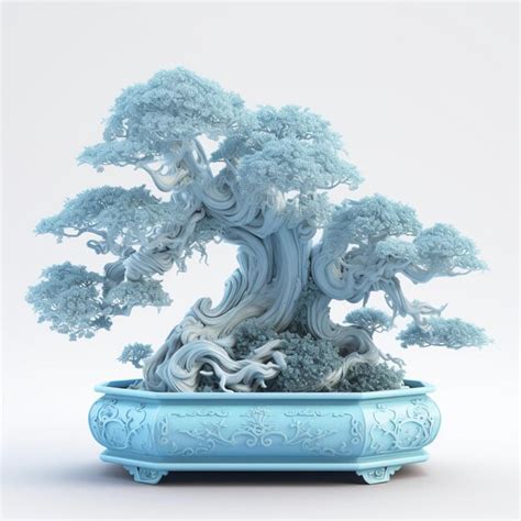 Premium Ai Image A 3d Model Of A Bonsai Tree