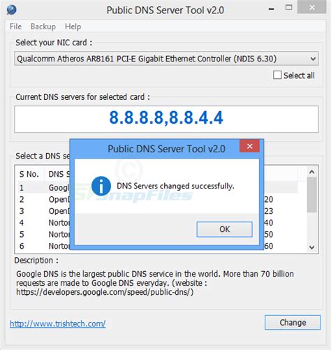 Public Dns Server Tool Screenshot And Download At