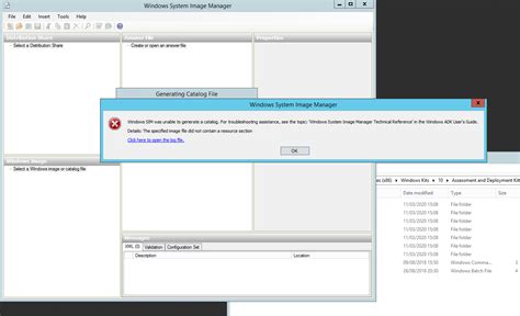 Why Can T I Create An Answer File In Windows System Image Manager Windows Spiceworks Community